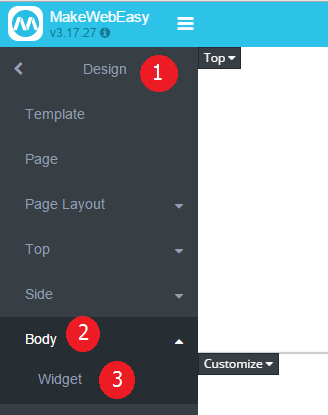 วิธีการจัดการ Body Widget Slide - MakeWebaEasy Blog