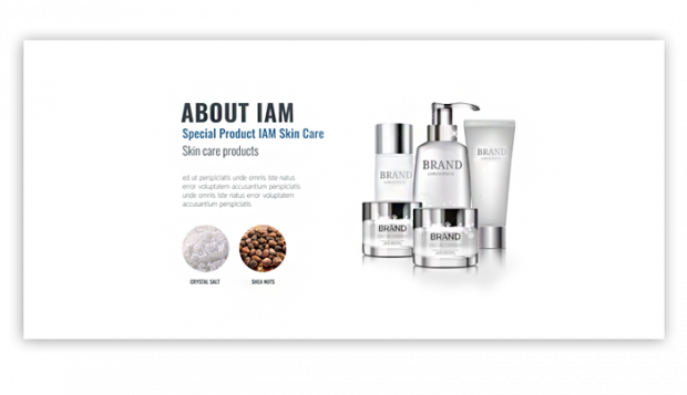 Review Template "I AM SKIN CARE" เทมเพลตสำหรับทำเว็บขายผลิตภัณฑ์บำรุง ...
