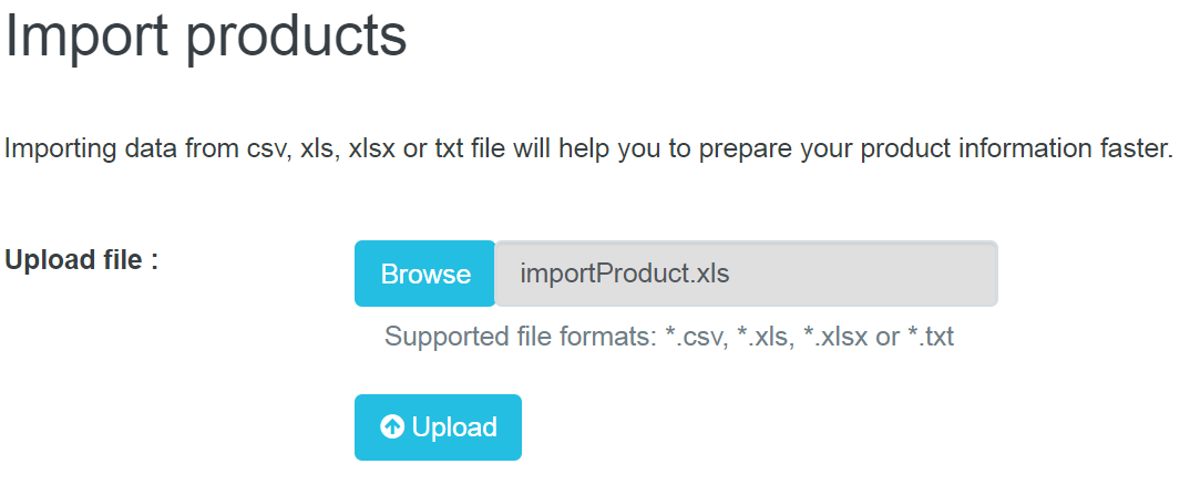 การจัดการระบบ Import products - MakeWebaEasy Blog