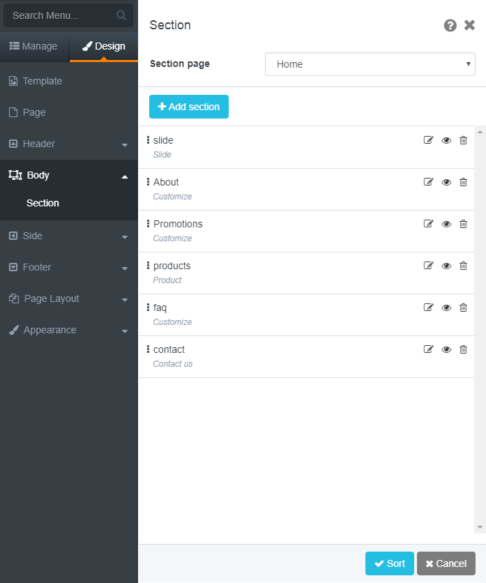 การจัดการระบบส่วนเนื้อหาของเว็บไซต์ (Body Section) - MakeWebaEasy Blog