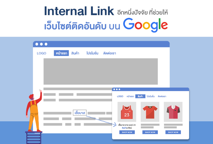 Internal Link อีกหนึ่งปัจจัย ที่ช่วยให้เว็บไซต์ติดอันดับบน Google