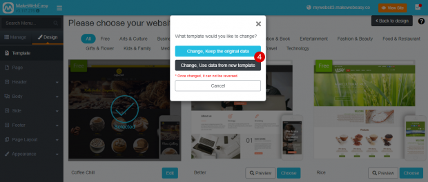 Changing Site Template - MakeWebaEasy Blog