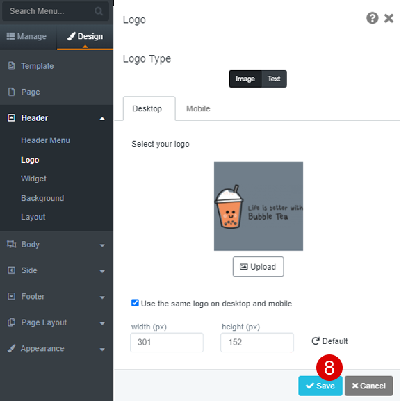 Customizing Set Menu, Logo, and Widget - MakeWebaEasy Blog