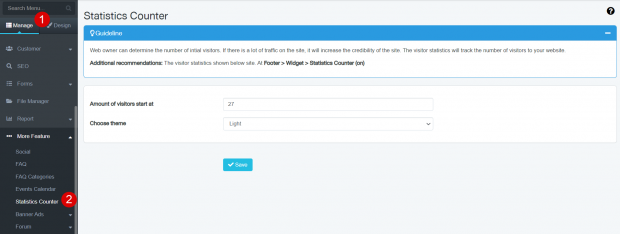 Statistic Counter Feature - MakeWebaEasy Blog