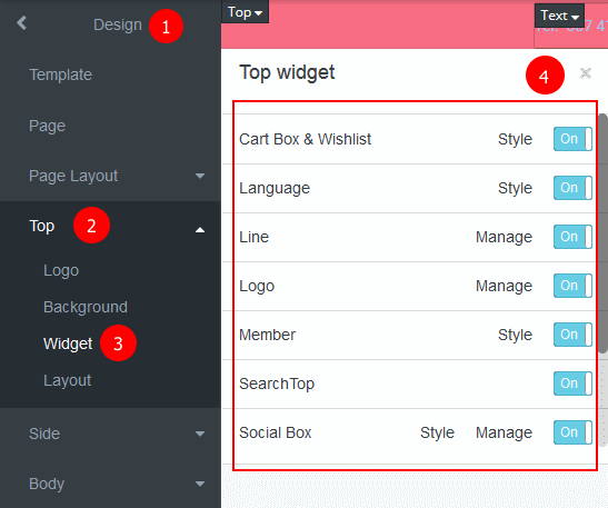 วิธีการจัดการ Top Widget - MakeWebaEasy Blog