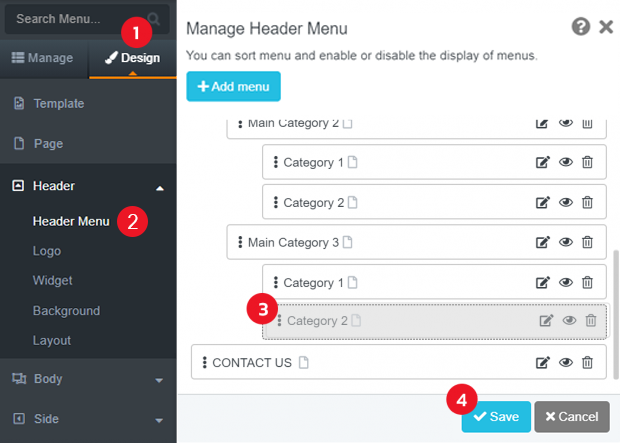 Membuat dan Mengatur Menu Dropdown atau Sub-menu - MakeWebaEasy Blog