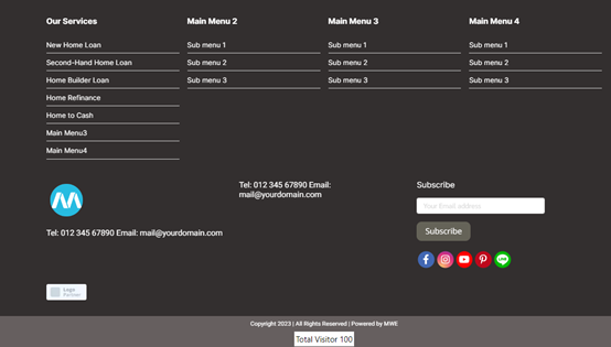 Pengaturan Footer - MakeWebaEasy Blog