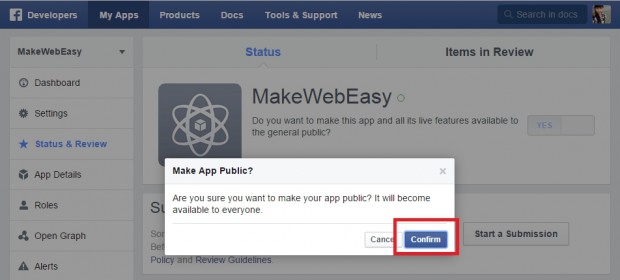 วิธีการตั้งค่า Facebook API สำหรับเชื่อมต่อ Facebook เข้ากับเว็บไซต์ - MakeWebEasy Blog