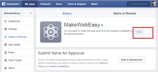วิธีการตั้งค่า Facebook API สำหรับเชื่อมต่อ Facebook เข้ากับเว็บไซต์ - MakeWebEasy Blog