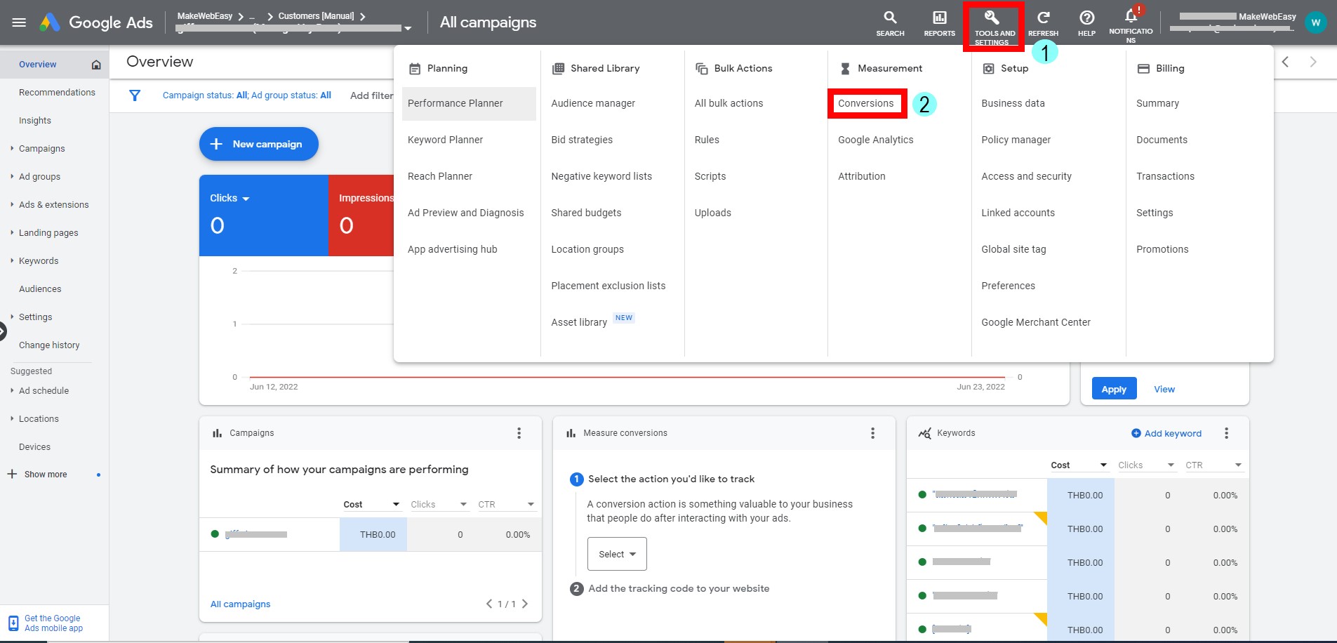การใช้งานฟีเจอร์ Conversion Tracking ของ Google Adwords - MakeWebEasy Blog