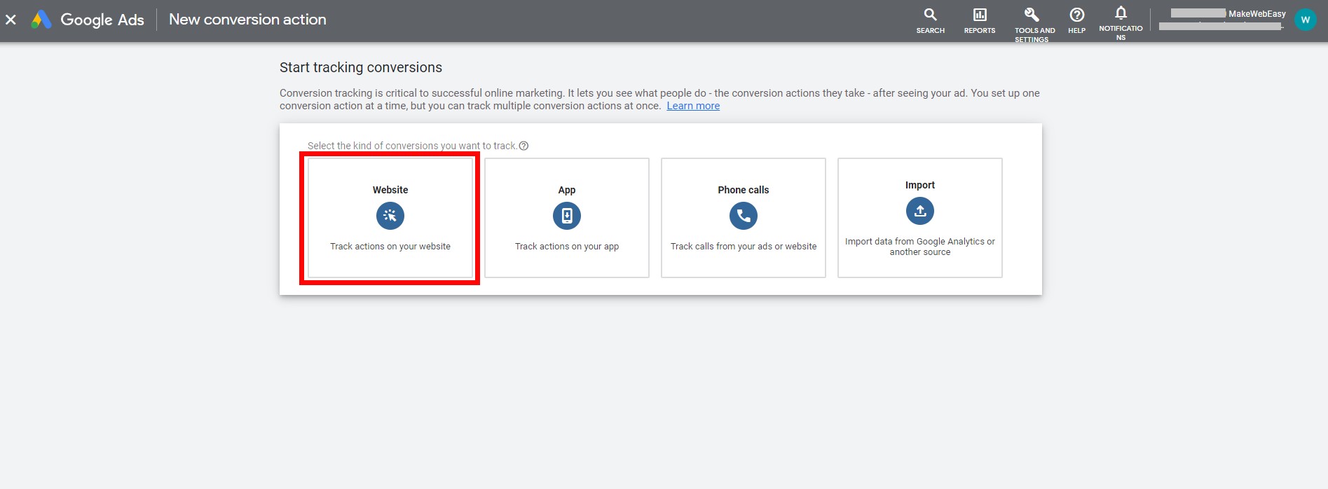 การใช้งานฟีเจอร์ Conversion Tracking ของ Google Adwords - MakeWebEasy Blog
