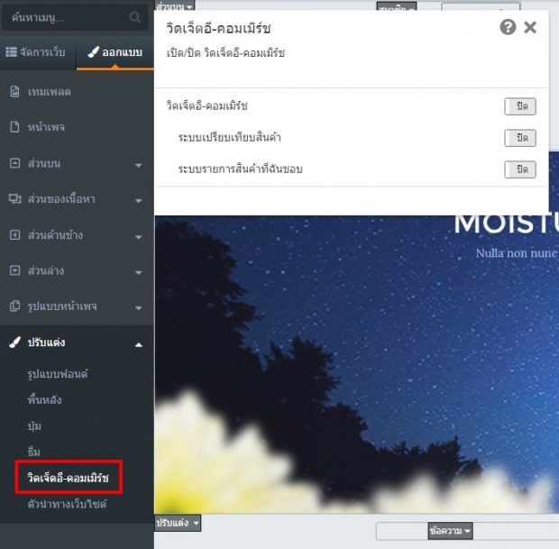 MakeWebEasy Update : เปิด-ปิดวิตเจ็ต E-commerce ได้ง่ายขึ้น - MakeWebEasy Blog