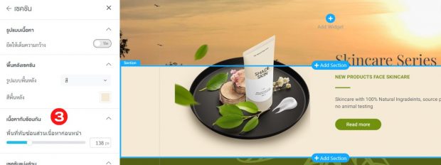 เพิ่มเซคชัน (Add Section) - MakeWebaEasy Blog