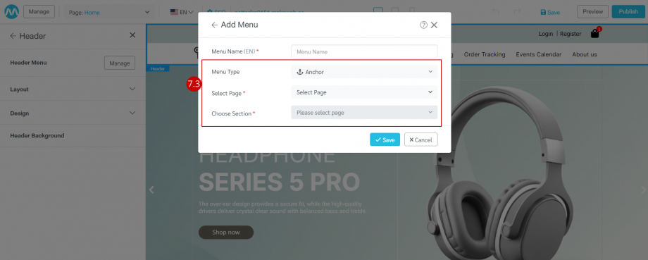 การปรับแต่งรูปแบบส่วนบน (Header) - MakeWebEasy Blog