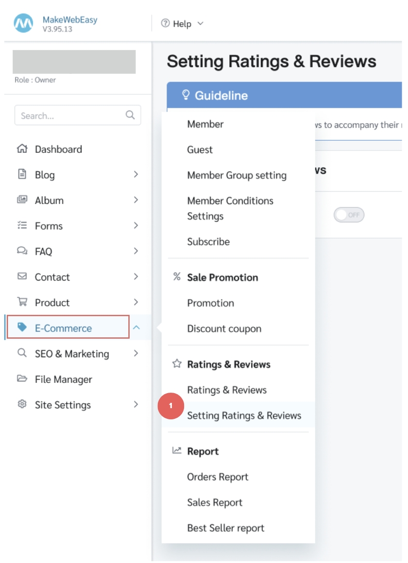เปิดใช้งาน Ratings และ Reviews - MakeWebEasy Blog