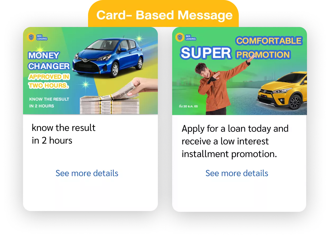 LINE Official Account service helps your business through LINE app